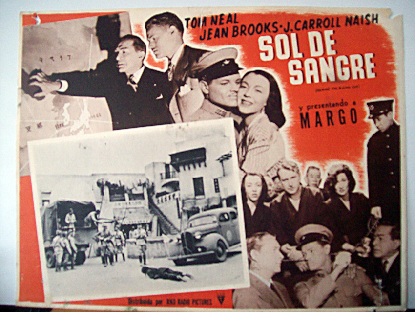 "TRAS EL SOL NACIENTE" MOVIE POSTER - "BEHIND THE RISING SUN" MOVIE POSTER