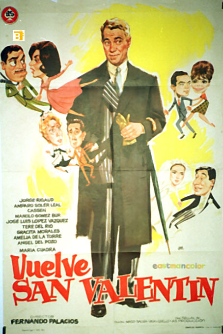 "VUELVE SAN VALENTIN" MOVIE POSTER - "VUELVE SAN VALENTIN" MOVIE POSTER