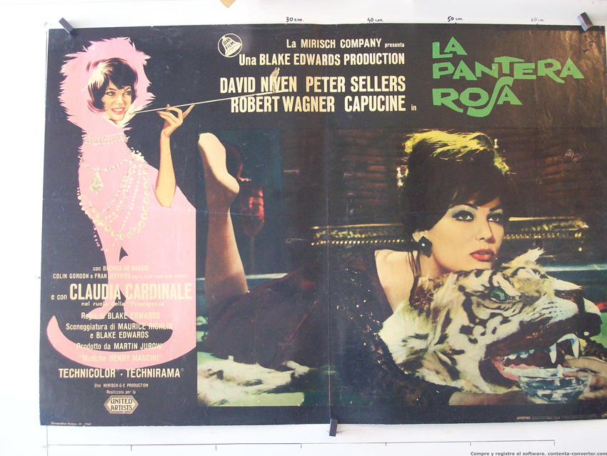 "PANTERA ROSA, LA" MOVIE POSTER - "THE PINK PANTHER" MOVIE POSTER