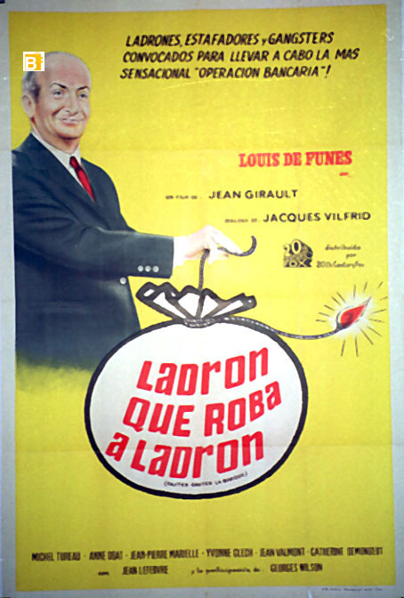 "LADRON QUE ROBA A LADRON" MOVIE POSTER - "FAITES SAUTER LA BANQUE ...
