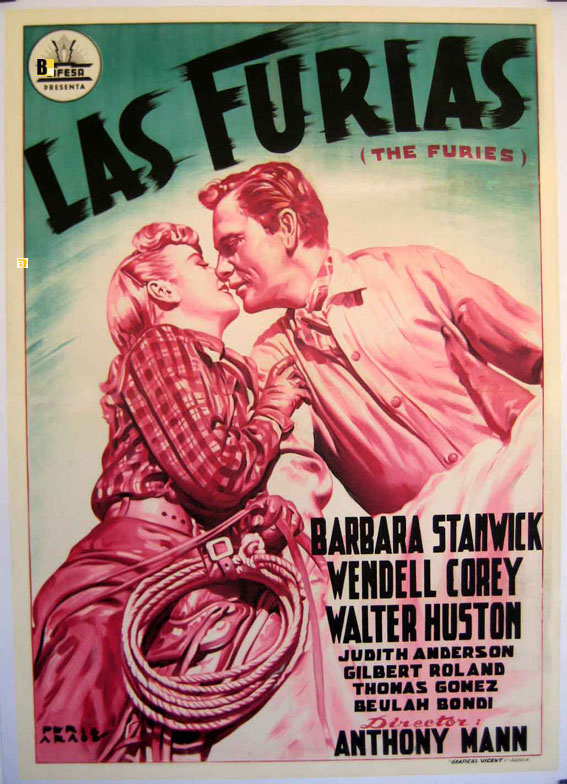 "FURIAS, LAS" MOVIE POSTER - "THE FURIES" MOVIE POSTER