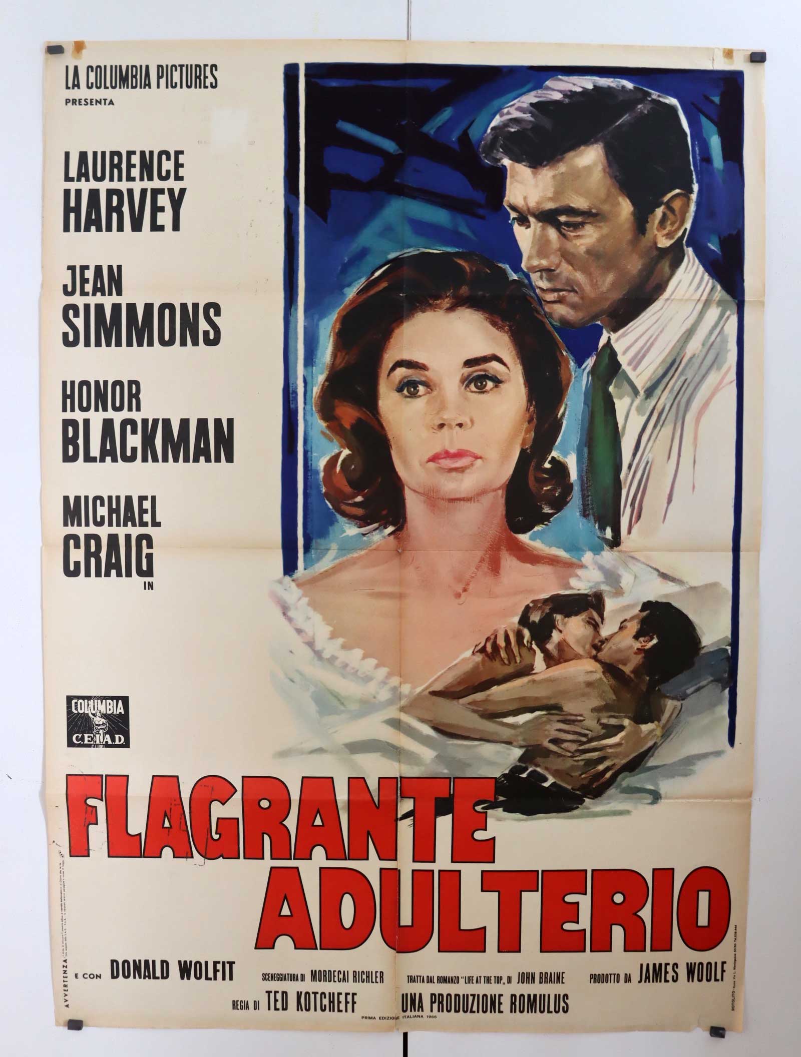 "FLAGRANTE ADULTERIO" MOVIE POSTER - "LIFE AT THE TOP" MOVIE POSTER