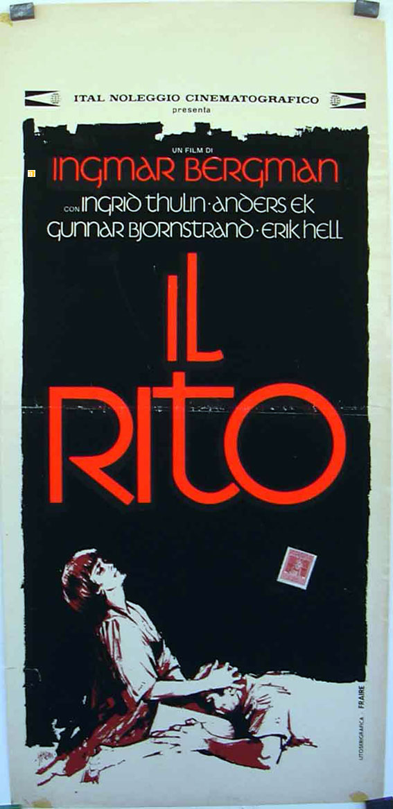 "RITE, THE (EL RITO)" MOVIE POSTER - "RITTERNA" MOVIE POSTER