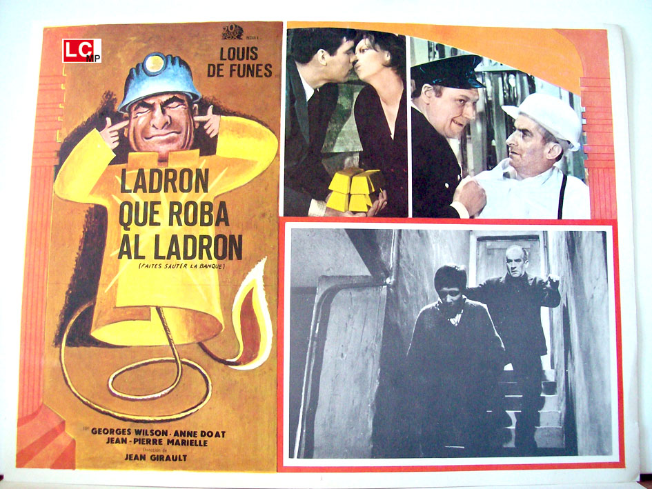 "LADRON QUE ROBA A LADRON" MOVIE POSTER - "FAITES SAUTER LA BANQUE ...