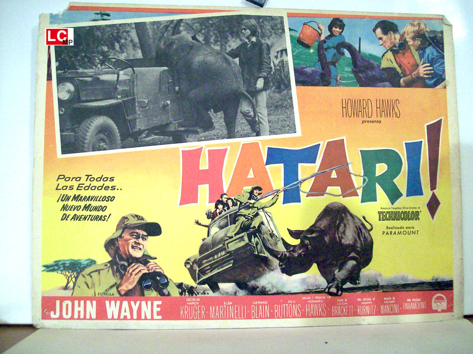 "HATARI" MOVIE POSTER - "HATARI" MOVIE POSTER
