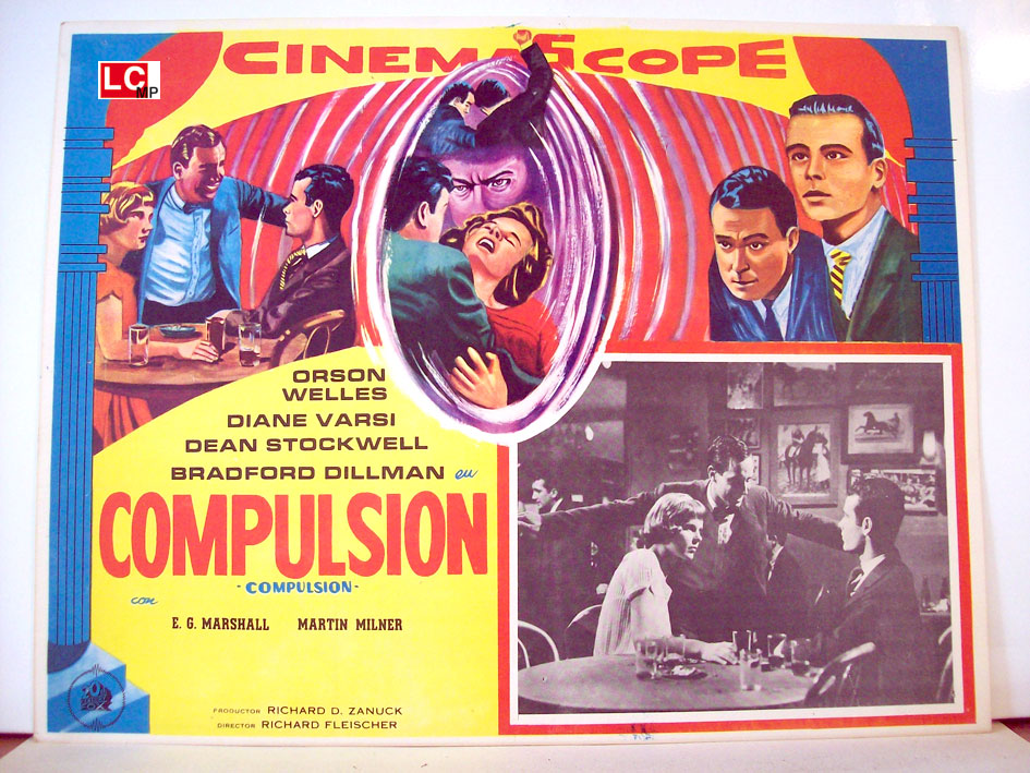 "COMPULSION" MOVIE POSTER - "COMPULSION" MOVIE POSTER