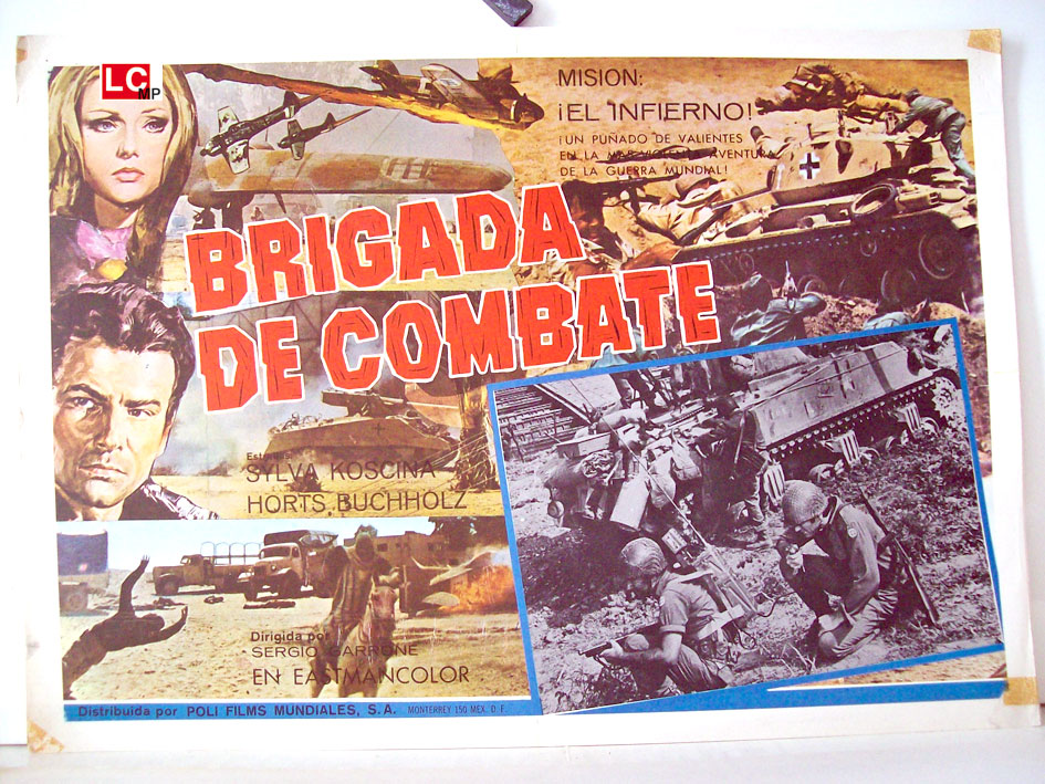 "BRIGADA DE COMBATE" MOVIE POSTER - "LA COLOMBA NON DEVE VOLARE" MOVIE ...