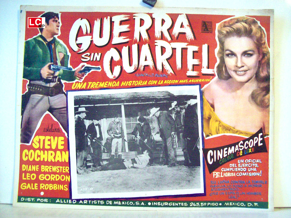 "GUERRA SIN CUARTEL" MOVIE POSTER - "QUANTRILL'S RAIDERS" MOVIE POSTER