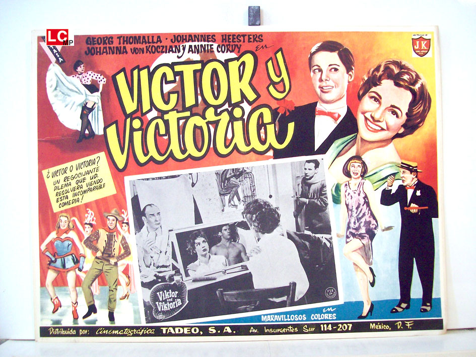 "VICTOR Y VICTORIA" MOVIE POSTER - "VIKTOR UND VICTORIA" MOVIE POSTER