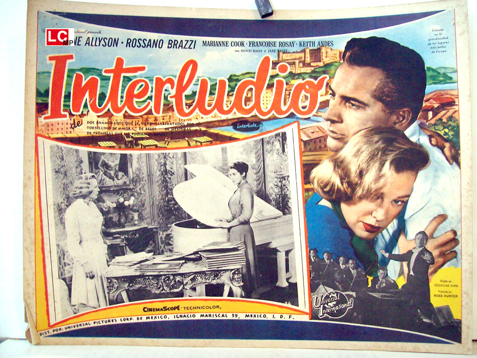 "ROSSANO BRAZZI" MOVIE POSTER - "INTERLUDE" MOVIE POSTER