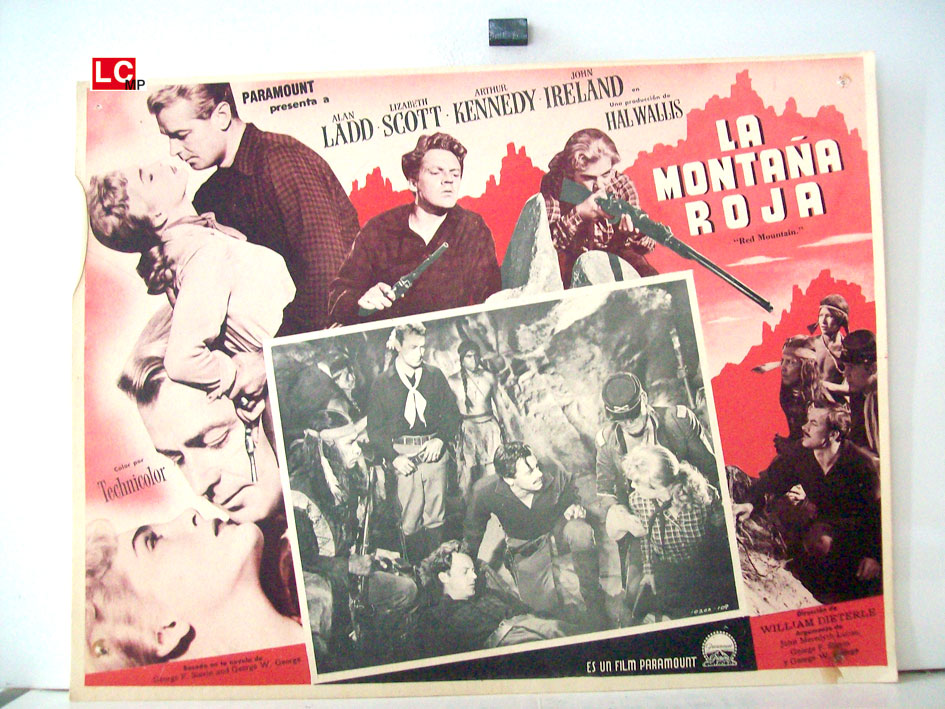 "MONTAGNE ROUGE" MOVIE POSTER - "RED MOUNTAIN" MOVIE POSTER