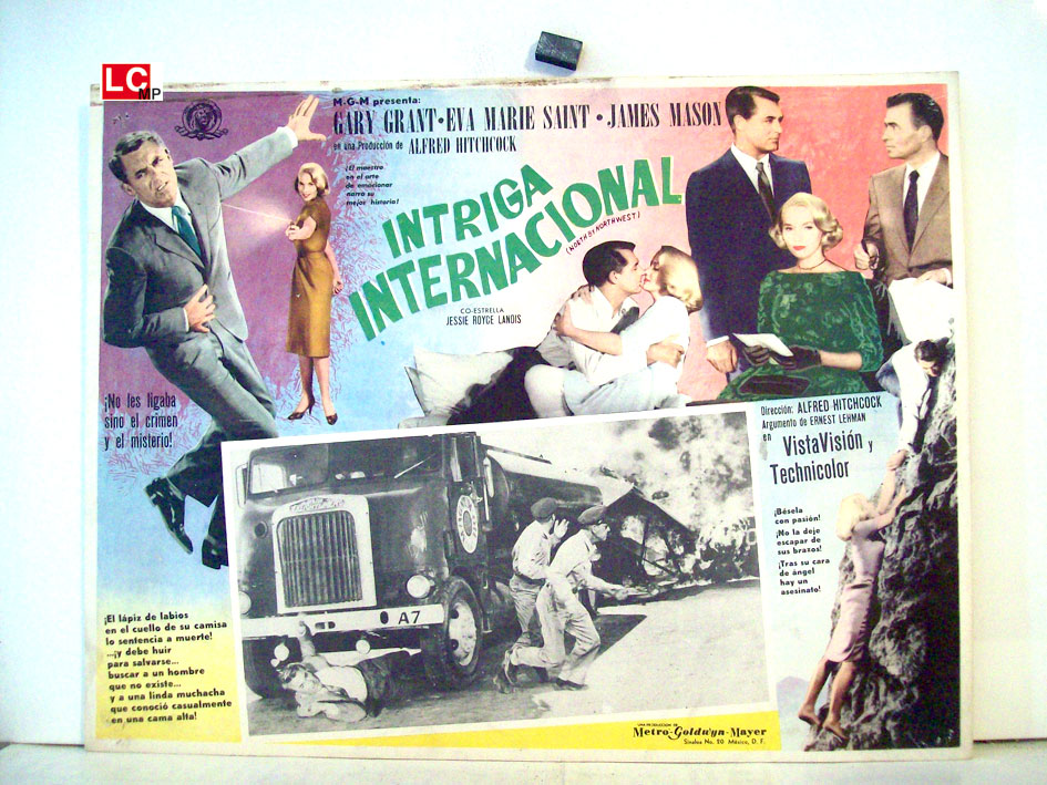 "INTRIGO INTERNAZIONALE" MOVIE POSTER - "NORTH BY NORTHWEST" MOVIE POSTER