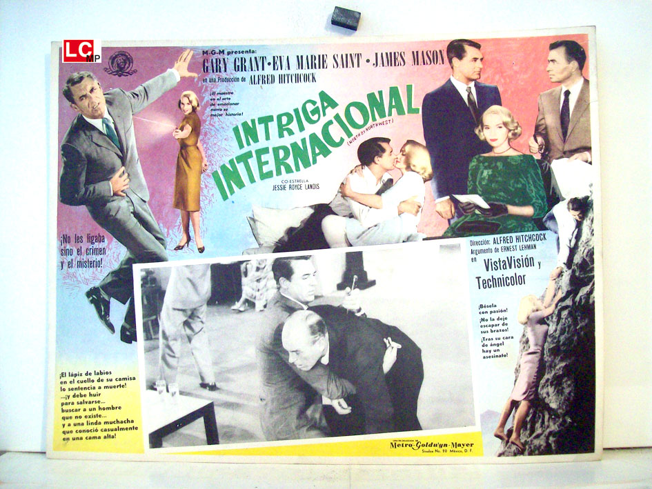 "INTRIGO INTERNAZIONALE" MOVIE POSTER - "NORTH BY NORTHWEST" MOVIE POSTER