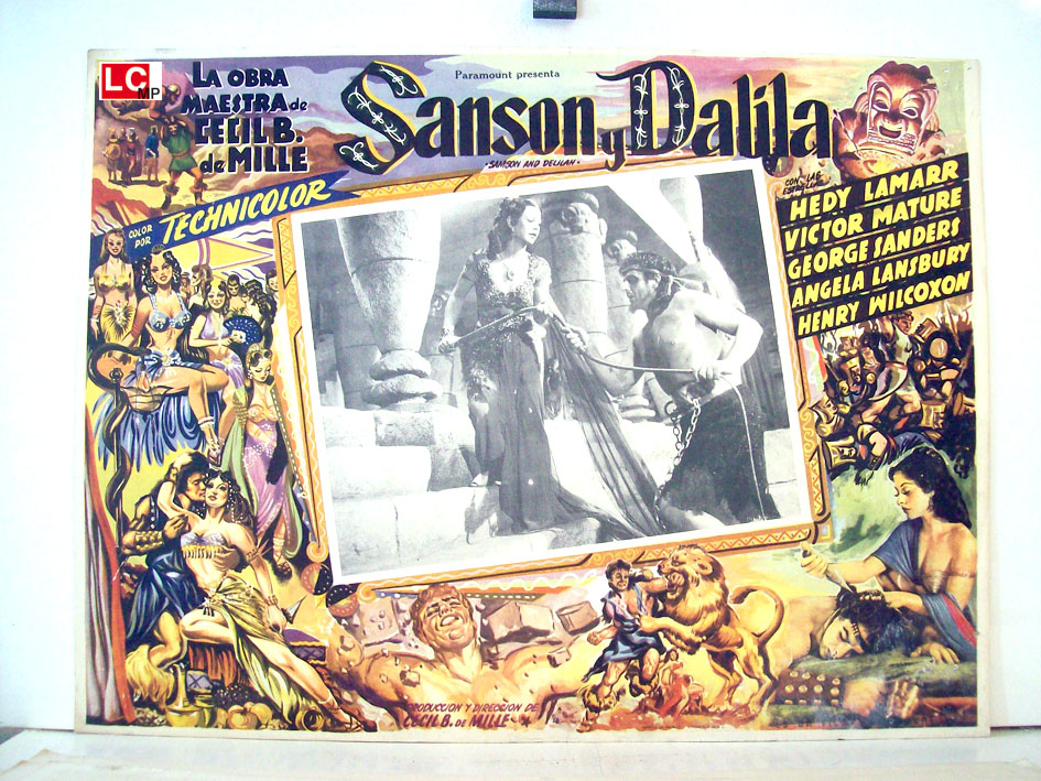 "SANSONE E DALILA" MOVIE POSTER - "SAMSON AND DELILAH" MOVIE POSTER