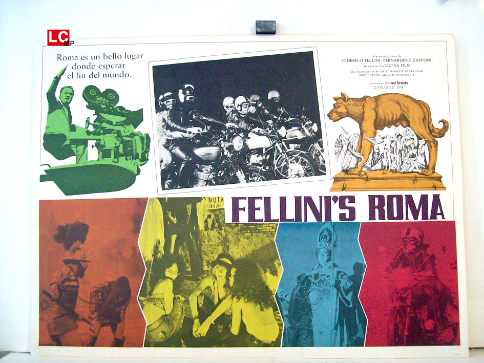 "FELLINI ROMA" MOVIE POSTER - "FELLINI'S ROMA" MOVIE POSTER
