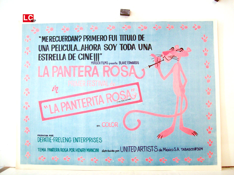 "PANTERA ROSA, LA" MOVIE POSTER - "THE PINK PANTHER" MOVIE POSTER