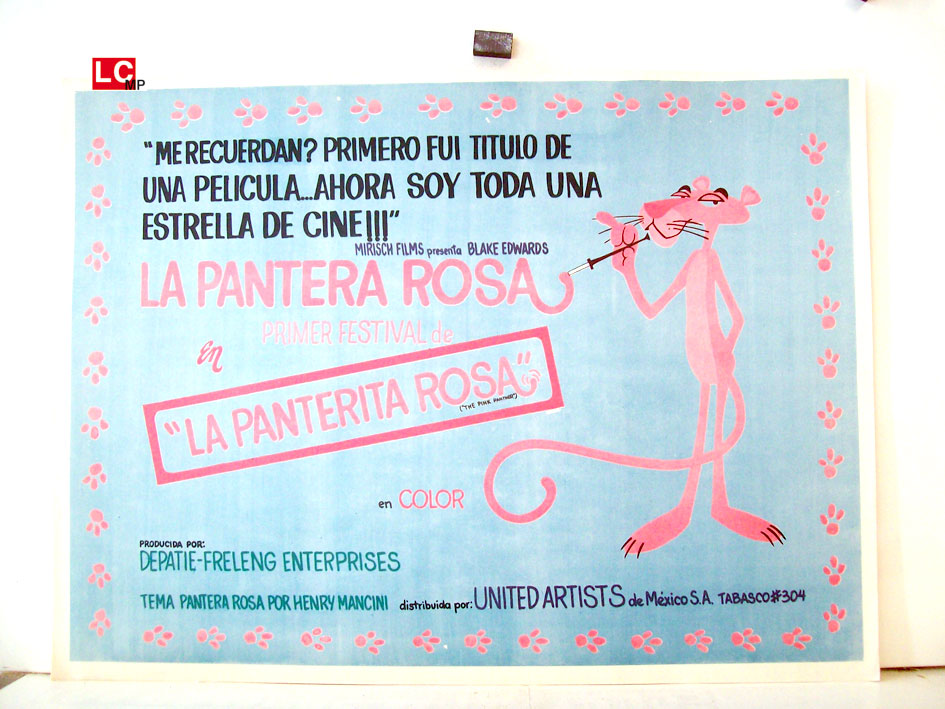"PANTERA ROSA, LA" MOVIE POSTER - "THE PINK PANTHER" MOVIE POSTER