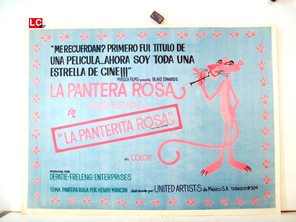 "PANTERA ROSA, LA" MOVIE POSTER - "THE PINK PANTHER" MOVIE POSTER