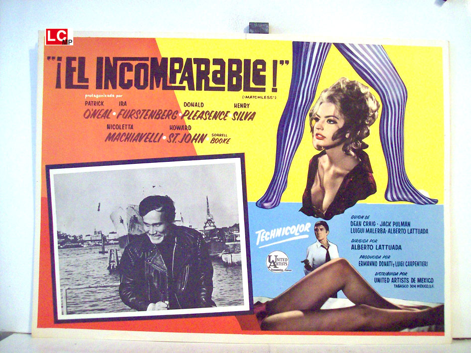 "EL INCOMPARABLE" MOVIE POSTER - "MATCHLESS" MOVIE POSTER