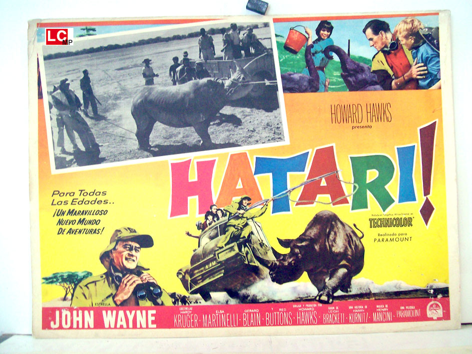 "HATARI" MOVIE POSTER - "HATARI" MOVIE POSTER