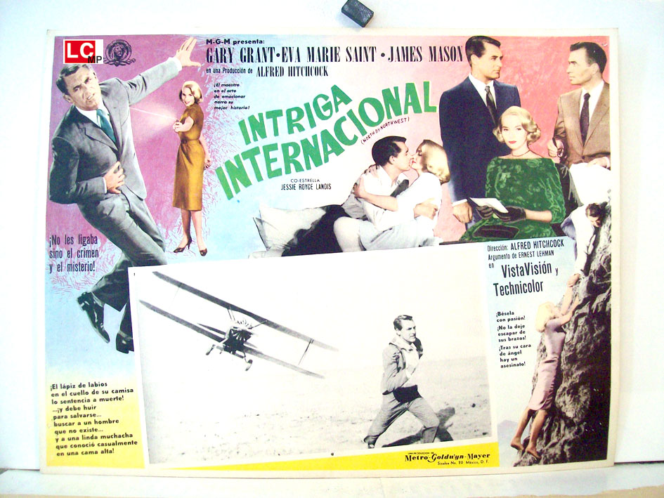 "INTRIGO INTERNAZIONALE" MOVIE POSTER - "NORTH BY NORTHWEST" MOVIE POSTER