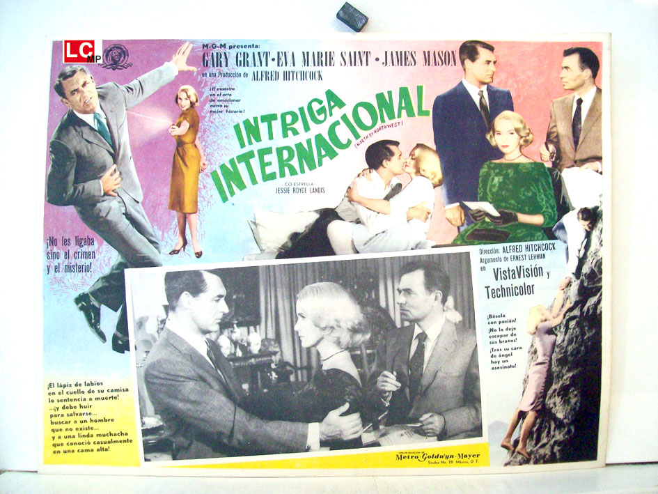 "INTRIGO INTERNAZIONALE" MOVIE POSTER - "NORTH BY NORTHWEST" MOVIE POSTER