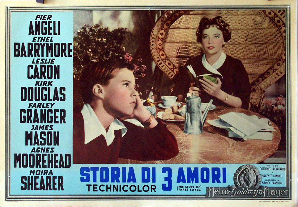 "HISTORIA DE TRES AMORES" MOVIE POSTER - "THE STORY OF THREE LOVES" MOVIE POSTER