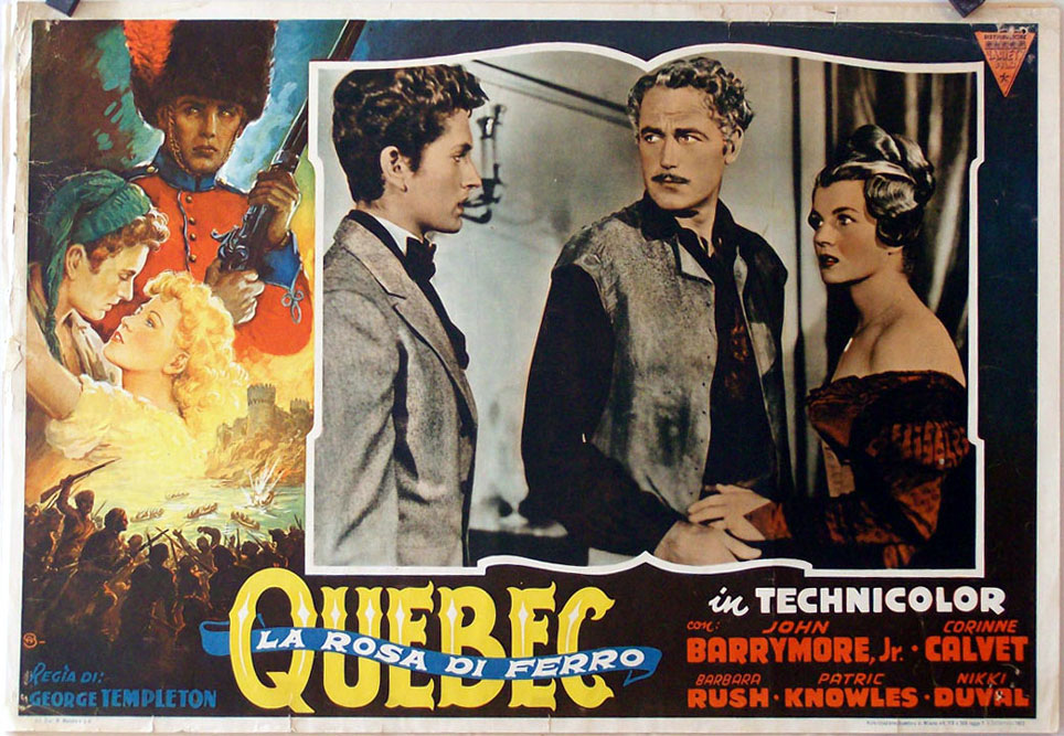 "QUEBEC" MOVIE POSTER - "QUEBEC" MOVIE POSTER