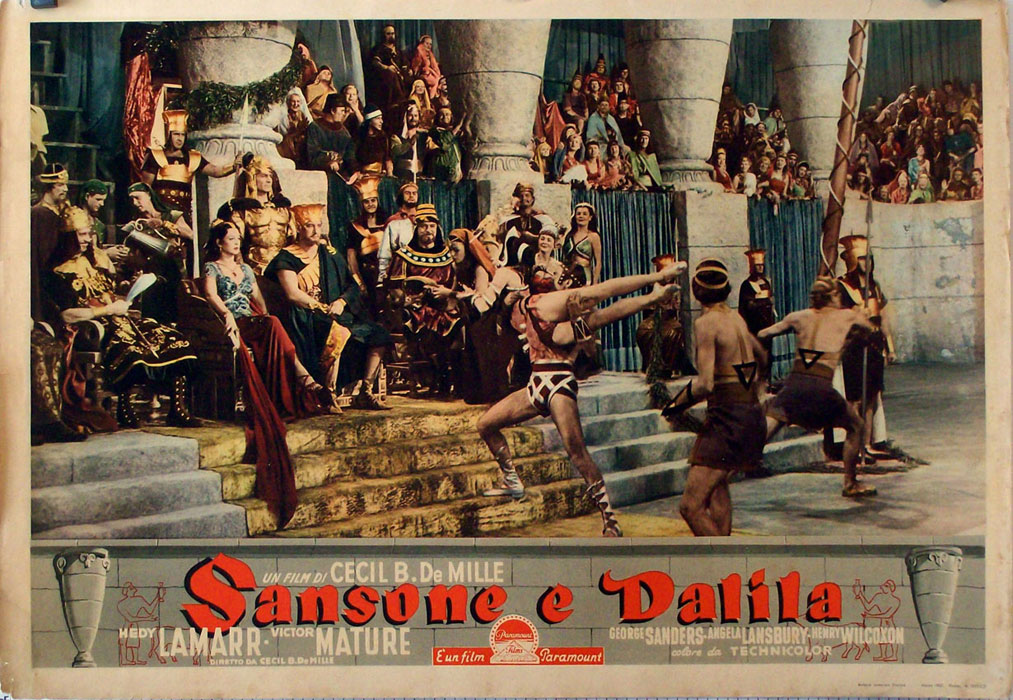 "SANSONE E DALILA" MOVIE POSTER - "SAMSON AND DELILAH" MOVIE POSTER