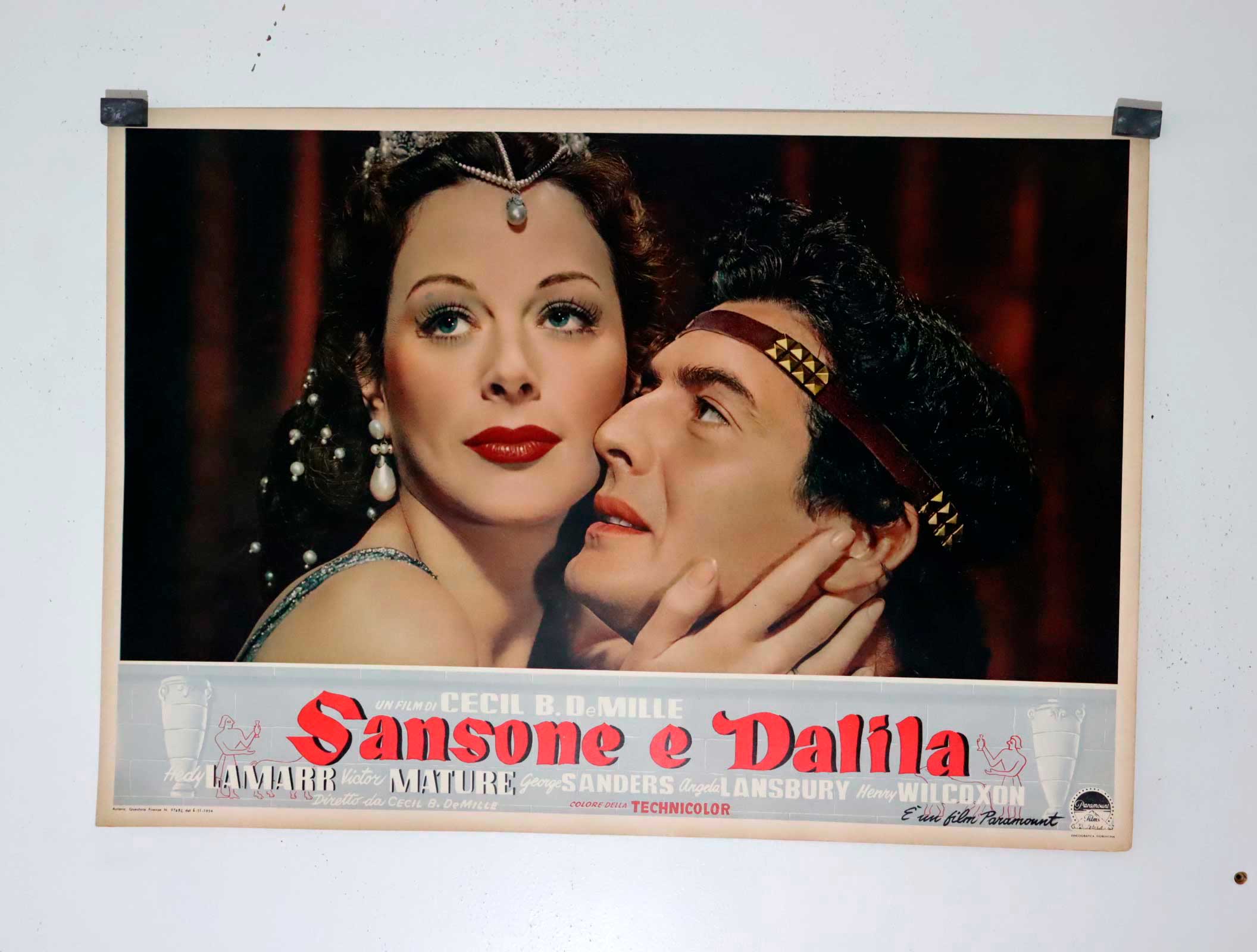 "SANSONE E DALILA" MOVIE POSTER - "SAMSON AND DELILAH" MOVIE POSTER
