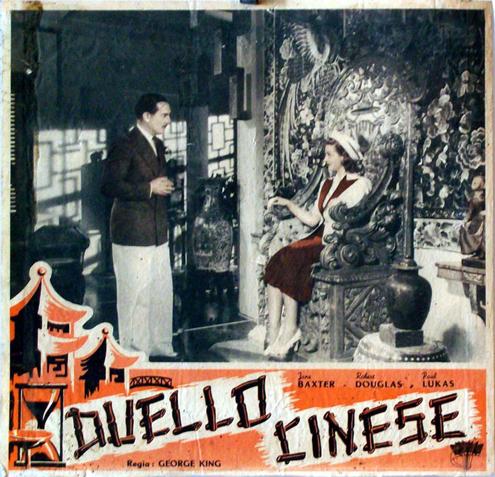 "DUELLO CINESE" MOVIE POSTER - "THE CHINESE BUNGALOW" MOVIE POSTER