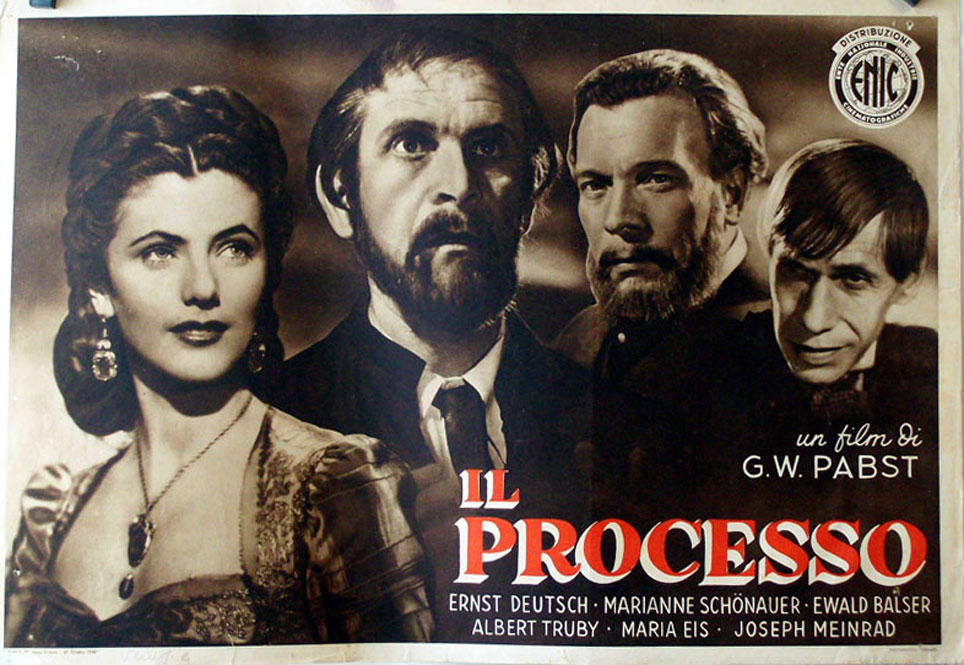 "PROCESSO, IL" MOVIE POSTER - "DER PROCESS" MOVIE POSTER