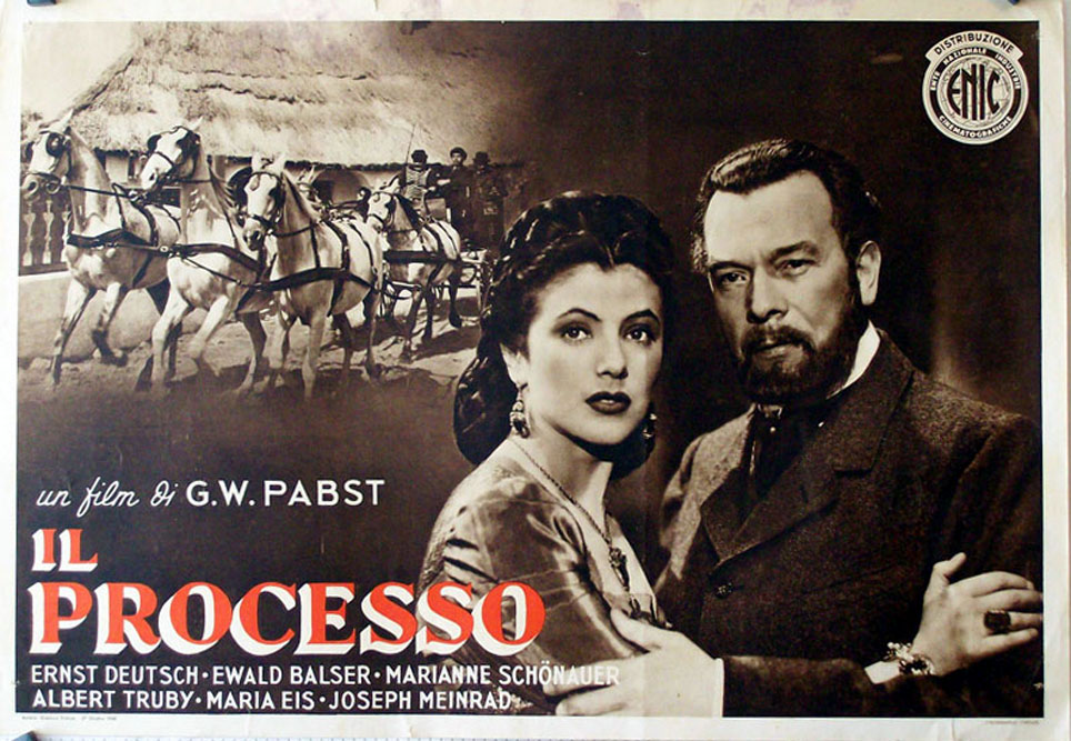 "PROCESSO, IL" MOVIE POSTER - "DER PROCESS" MOVIE POSTER