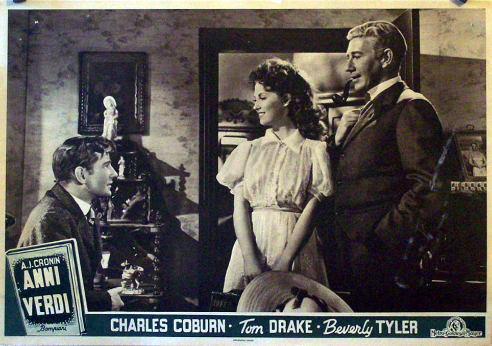 "ANNI VERDI" MOVIE POSTER - "THE GREEN YEARS" MOVIE POSTER