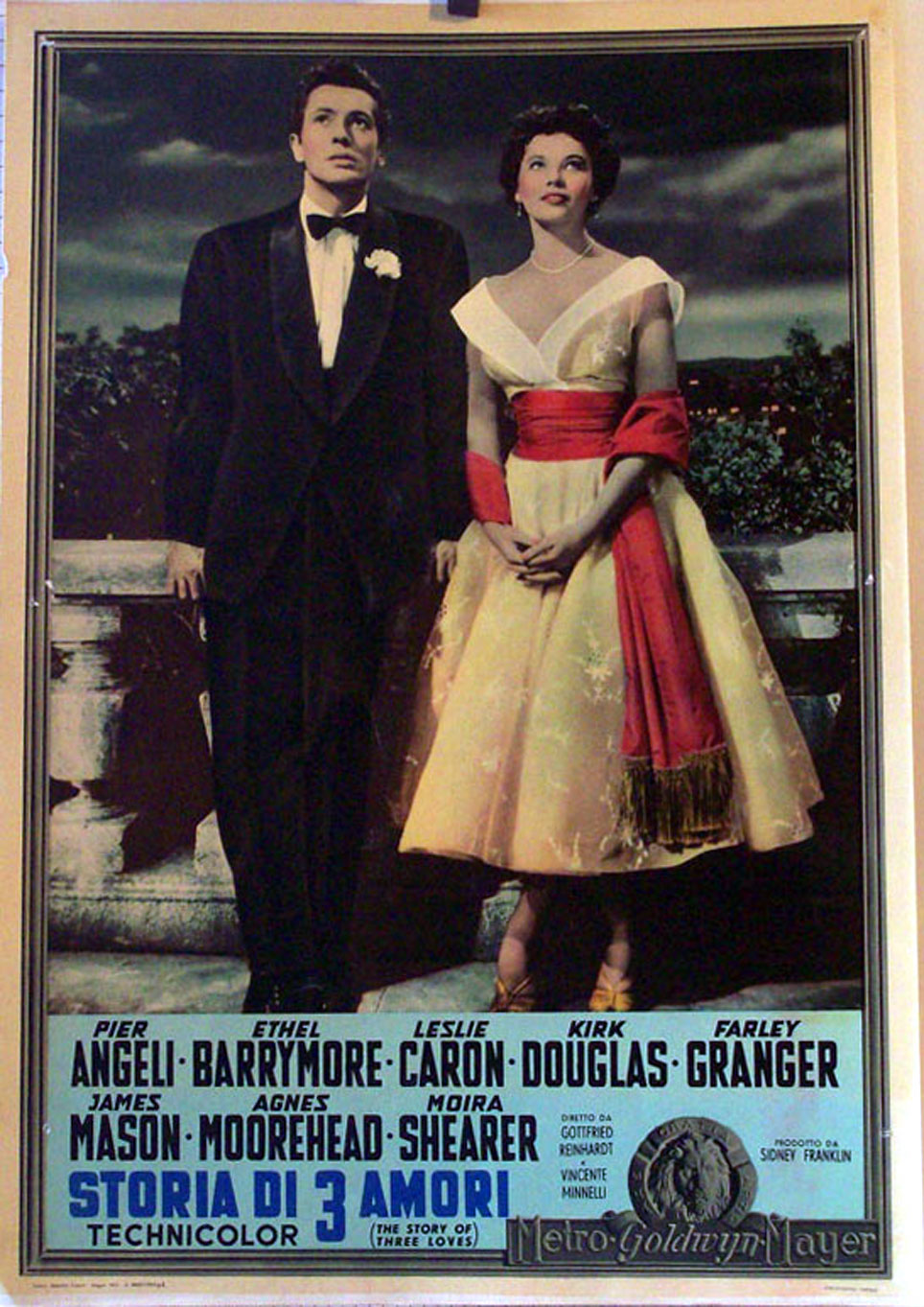 "HISTORIA DE TRES AMORES" MOVIE POSTER - "THE STORY OF THREE LOVES" MOVIE POSTER