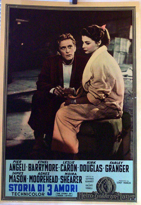 "HISTORIA DE TRES AMORES" MOVIE POSTER - "THE STORY OF THREE LOVES" MOVIE POSTER