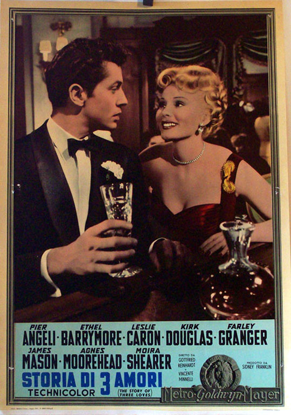 "HISTORIA DE TRES AMORES" MOVIE POSTER - "THE STORY OF THREE LOVES" MOVIE POSTER