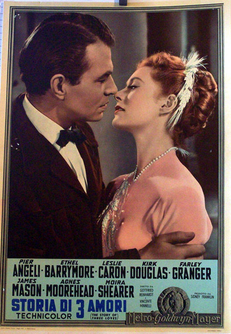 "HISTORIA DE TRES AMORES" MOVIE POSTER - "THE STORY OF THREE LOVES" MOVIE POSTER