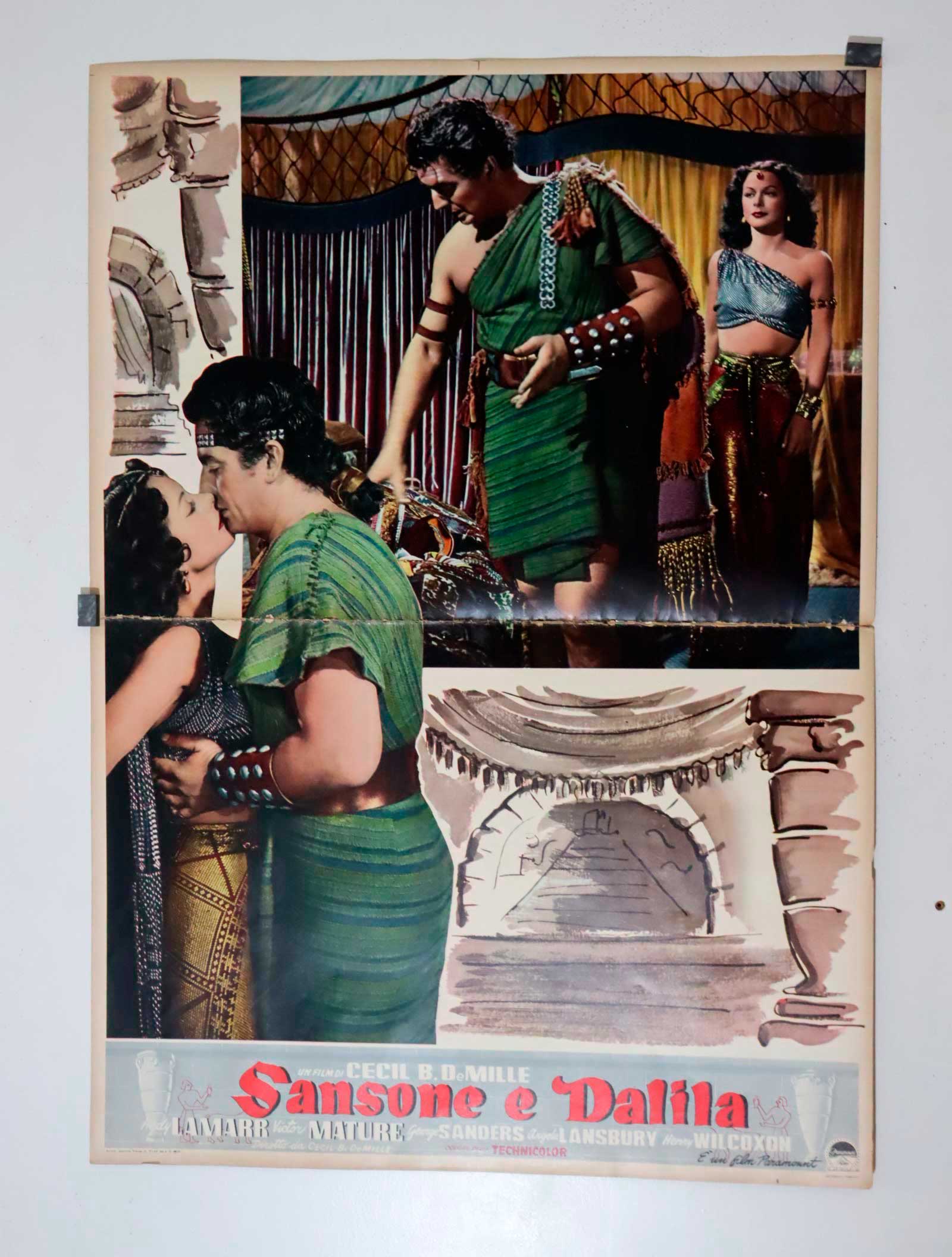 "SANSONE E DALILA" MOVIE POSTER - "SAMSON AND DELILAH" MOVIE POSTER