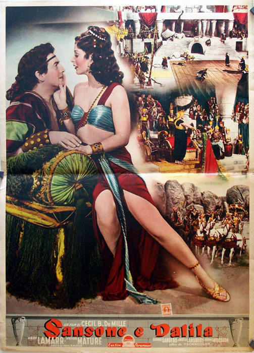 "SANSONE E DALILA" MOVIE POSTER - "SAMSON AND DELILAH" MOVIE POSTER