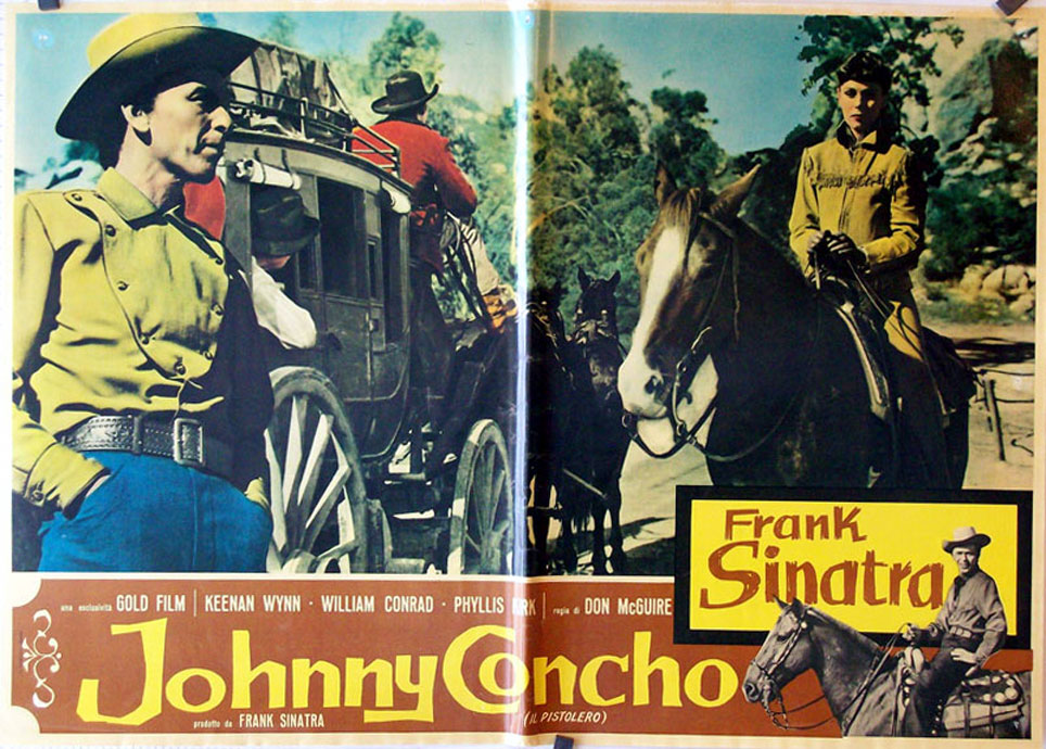 "REDENCION DE UN COBARDE" MOVIE POSTER - "JOHNNY CONCHO" MOVIE POSTER