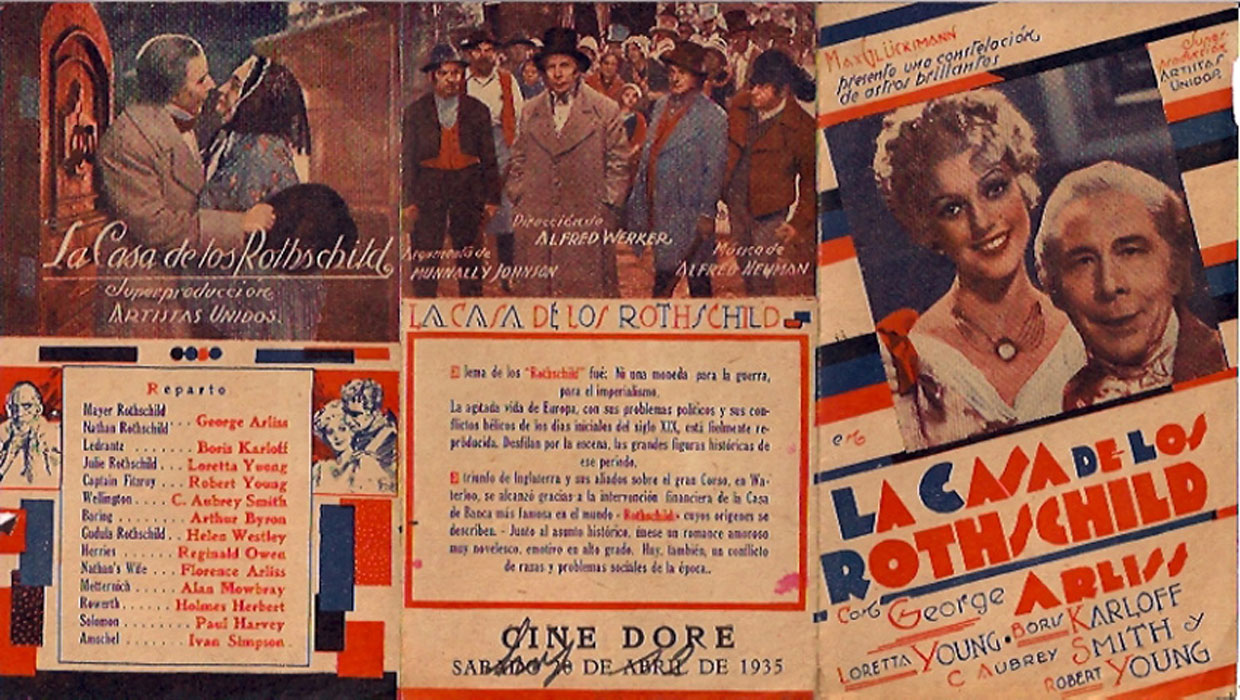 "ROTHSCHILD" MOVIE POSTER - "THE HOUSE OF ROTHSCHILD" MOVIE POSTER