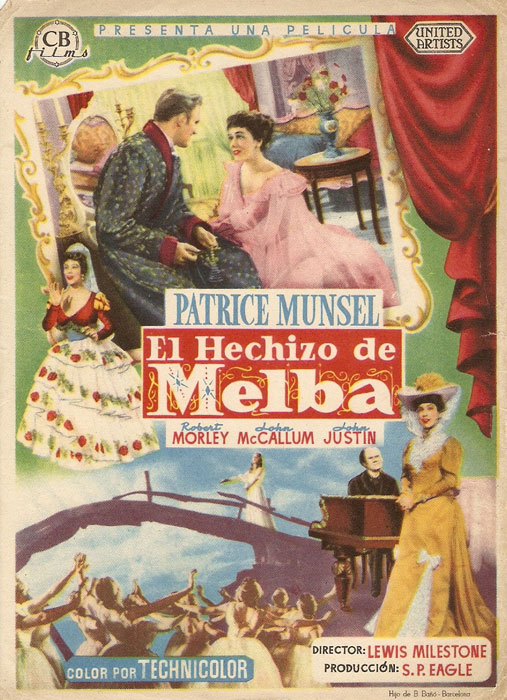 "EL HECHIZO DE MELBA" MOVIE POSTER - "MELBA" MOVIE POSTER